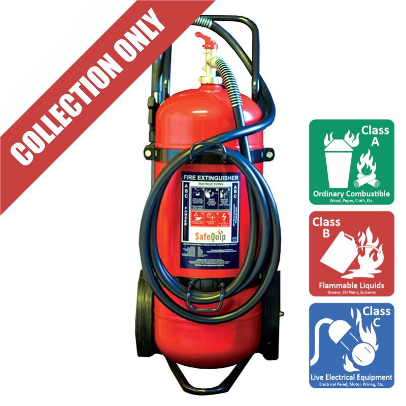 50kg DCP Trolley Fire Extinguisher - Industrial and Marine